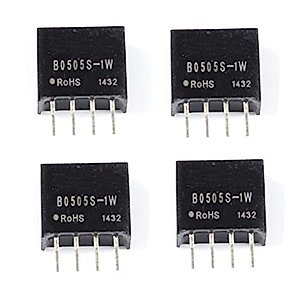 Rakstore 4 Pcs B0505S-1W DC-DC Isolated Converter 5V to 5V Power Supply Module 4 Pins Power Module