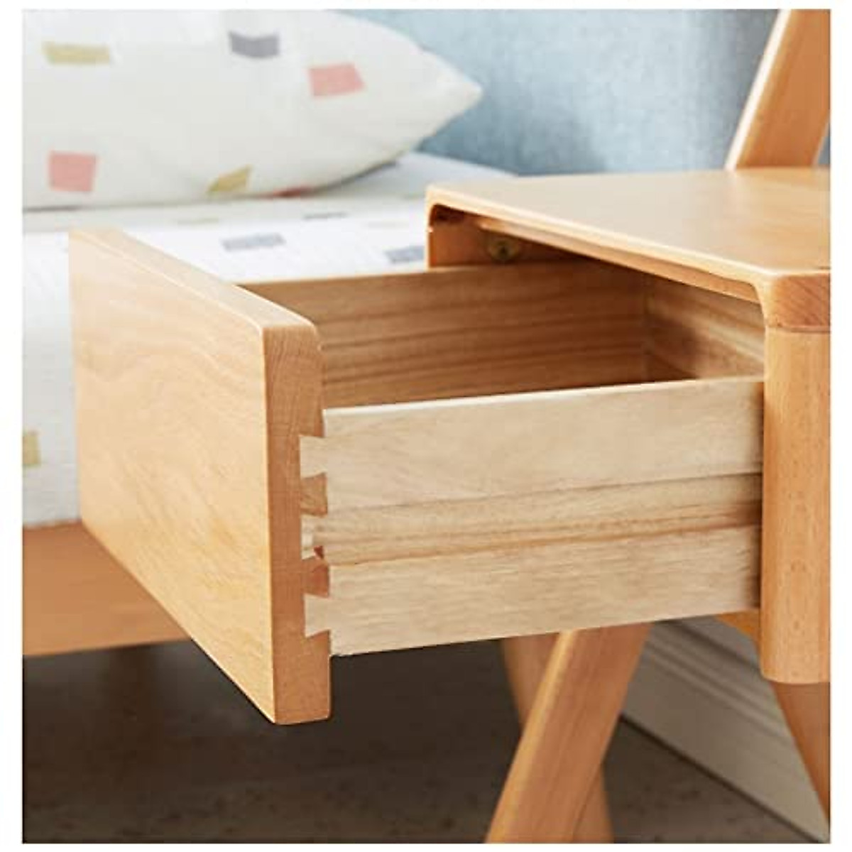 FFNUM Bedside Table Locker Wood Bedside Table Simple Living Room Coffee Table Bedroom Bedside Table Locker Shelf Height 28.97 Inches Night Stand