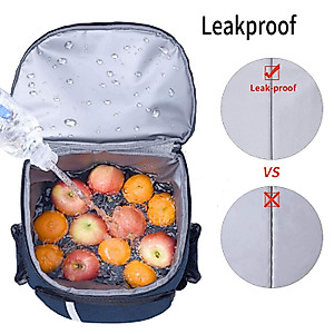 FORICH Backpack Cooler Leakproof Insulated Waterproof Backpack Cooler Bag, Lightweight Soft Beach Cooler Backpack for Men Women to Work Lunch Picnics Camping Hiking, 30 Cans