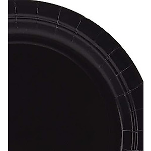 Creative Converting Touch of Color Dinner Plate, 9", Black Velvet