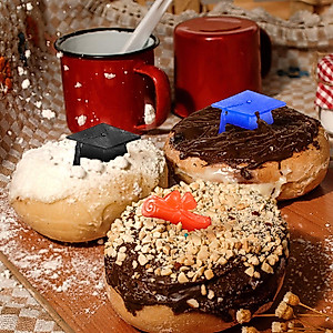 5 Pieces 2024 Graduation Silicone Mold Set Graduation Kitchen Baking Mold Chocolate Candy Fondant Mold Grad Cap Diploma Scroll Chocolate Silicone Mold for Grad Party Cake Cupcake Topper Decoration