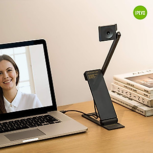IPEVO DO-CAM Portable & Compact Ultra HD 8MP USB Camera for Professional Visual Presentations and Communication — Real-time Image Capture, Webcam for Conference Call, Distance Learning, Remote Work