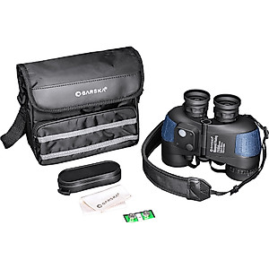 BARSKA Deep Sea Waterproof Floating Binocular w/ Internal Rangefinder & Compass, Blue, 7x50mm (AB10798)