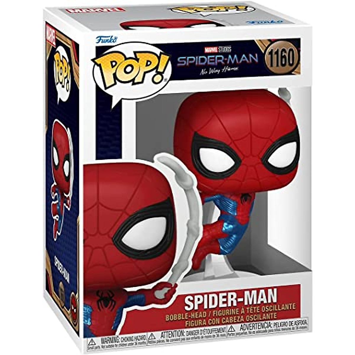 POP! Marvel: Spider-Man: No Way Home Spider-Man Finale Suit #1160 Bundled with Compatible Box Protector Case