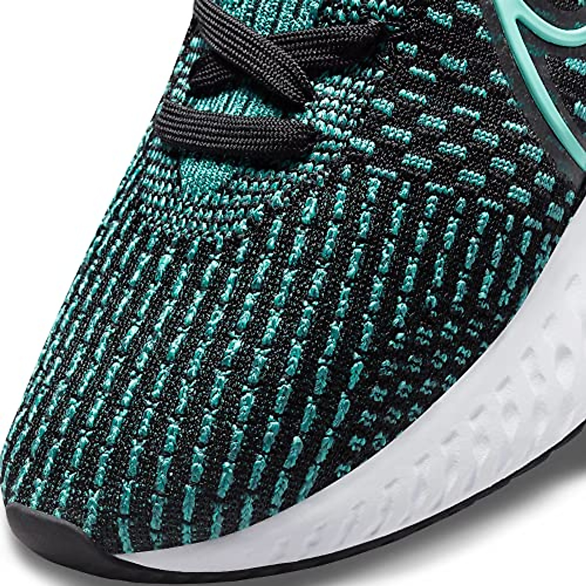 Nike Women's React Infinity Run Fk 3 Running Trainers Dd3024 Shoes, Black/Dynamic Turquoise/Pink P, 8.5