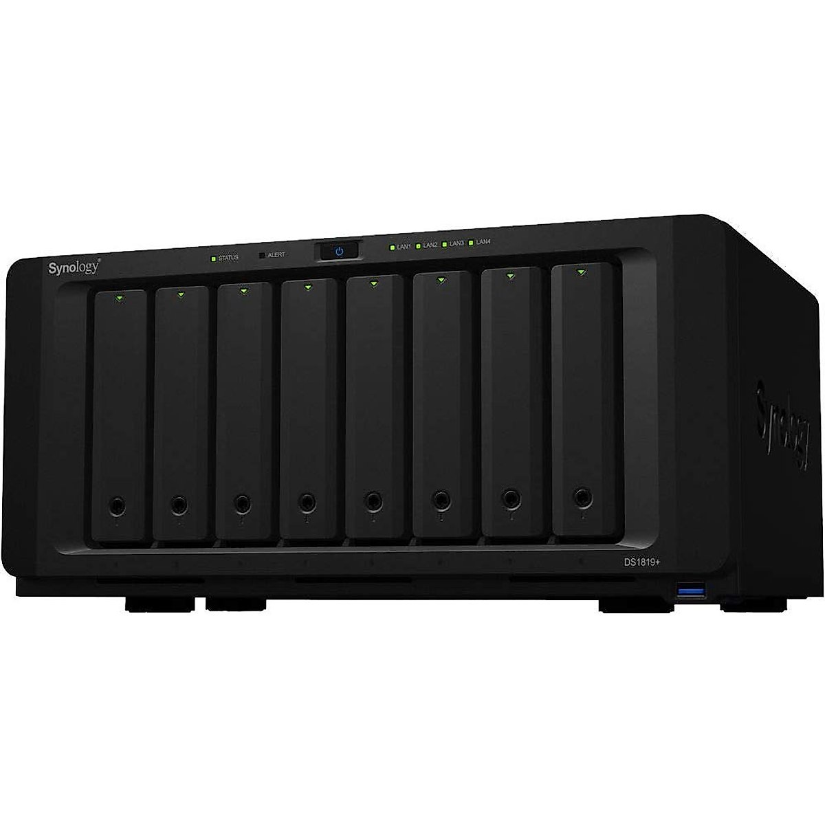 Synology DiskStation DS1819+ iSCSI NAS Server with Intel Atom 2.1GHz CPU, 8GB Memory, 16TB HDD Storage, DSM Operating System