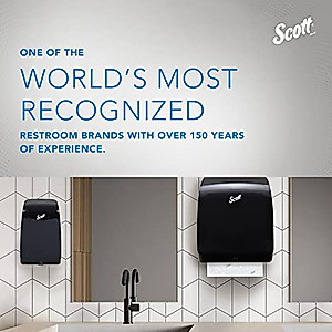 Scott® Essential High-Capacity Hard Roll Towels (02001), with Elevated Design and Absorbency Pockets™, for Purple Core Dispensers, White, Unperforated, (950'/Roll, 6 Rolls/Case, 5,700'/Case)