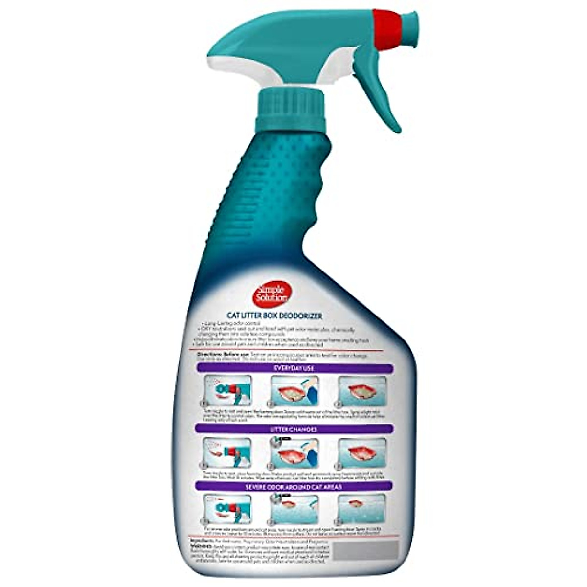 Simple Solution Cat Litter Deodorizer | Litter Box Odor Eliminator | 32 Ounces