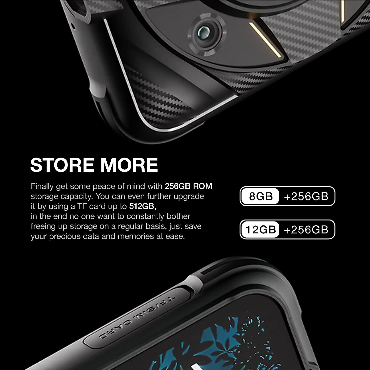 AGM G2 Guardian 5G Rugged Smartphone with 256x192 Resolution Thermal Camera, Rugged Phone with 20MP Infrared Night Vision, 108MP Main Camera, Qualcomm QCM6490, 6.58" FHD+ 120Hz, 7000mAh, 12+256GB, NFC