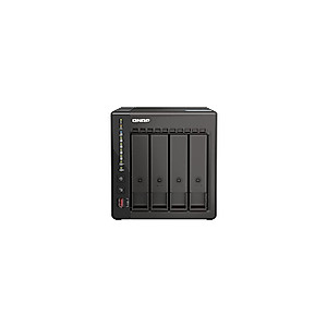 QNAP TS-453E-8G-US 4 Bay High-Performance Desktop NAS with Intel Celeron Quad-core Processor, 8 GB DDR4 RAM and Dual 2.5GbE (2.5G/1G/100M) Network Connectivity (Diskless)