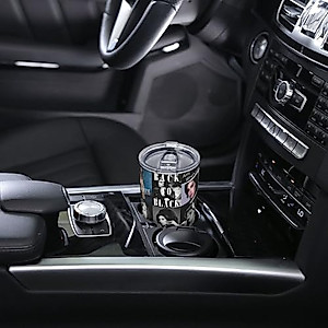 LAZHANG Amy Music Winehouse Stainless Steel Insulated Car Sippy Cup With Lid Travel Mug for Cold Hot 20 oz