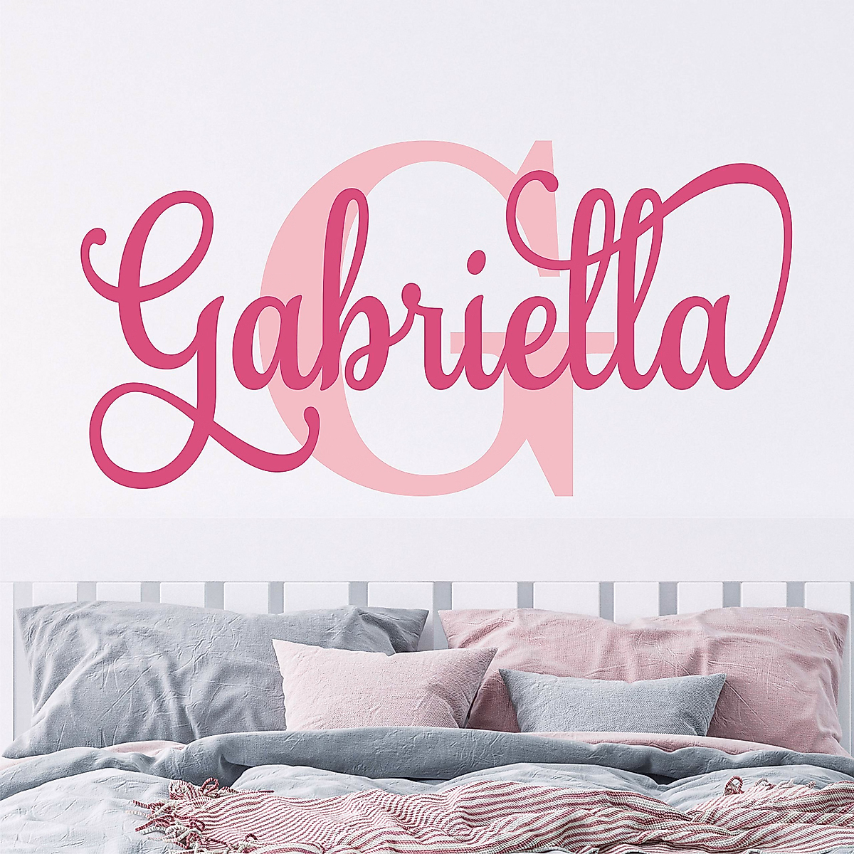 Name Wall Decal Sticker Custom Name Wall Decal Girls Room Boys Room - Personalized Name Wall Decal Nursery Decal - Baby Monogram Vinyl Wall Art