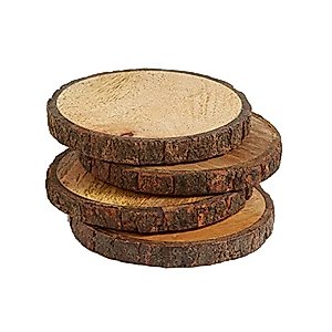 BIFFELY 12PCS Wooden Napkin Rings, Acacia Wood Napkin Rings Buckles for Table Decoration, Wedding, Dinner, Holiday Napkin Holders for Dining, Birthday, Christmas, Easter, Fall, Party of Table Setting (4, Wood)