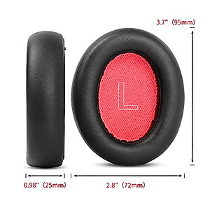 TaiZiChangQin Life Q10 / Q10 BT Ear Pads Ear Cushions Replacement Compatible with Anker Soundcore Life Q10 / Q10 Bluetooth Headphone Protein Leather Earpads + Headband Covers