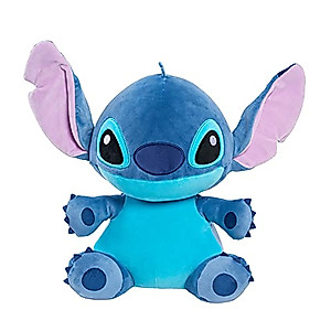Disney Classics 14-inch Stitch, Comfort Weighted Plush, Officially Licensed Kids Toys for Ages 3 Up, Gifts and Presents by Just Play