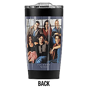 Logovision Friends Early Years Cast Stainless Steel Tumbler 20 oz Coffee Travel Mug/Cup, Vacuum Insulated & Double Wall with Leakproof Sliding Lid | Great for Hot Drinks and Cold Beverages