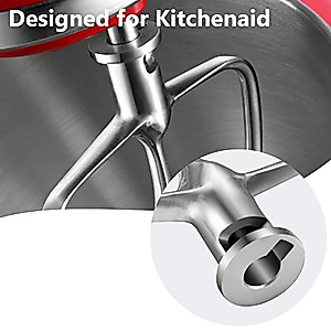 LETOMS Paddle Attachment for Kitchenaid Stand Mixers 4.5-5 Quart, Flex Edge Beater for Kitchenaid Mixer, Dishwasher Safe
