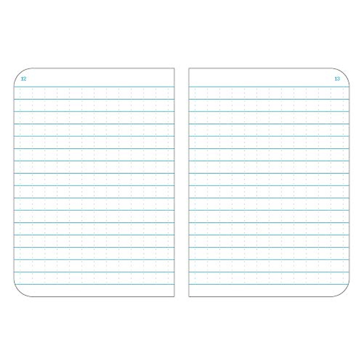 Rite In The Rain Weatherproof Mini-Stapled Notebook, 3 1/4" x 4 5/8", Blue Cover, Universal Pattern, 3 Pack (No. 271FX-M)
