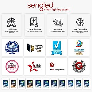 Sengled Alexa Light Bulb, S1 Auto Pairing with Alexa Devices, Smart Light Bulbs that Work with Alexa, Bluetooth Mesh Smart Home Lighting, Daylight 5000K, E26 60W Equivalent, 800LM, 1-Pack