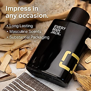 Every Man Jack Mens Sea Salt Cologne for Outdoor Guys - Notes of White Woods, Citron, Fresh Herbs, Marine Accord and a Touch of Vanilla - Long Lasting and No Harmful Chemicals - 3.4 FL-ounce - 1 Bottle