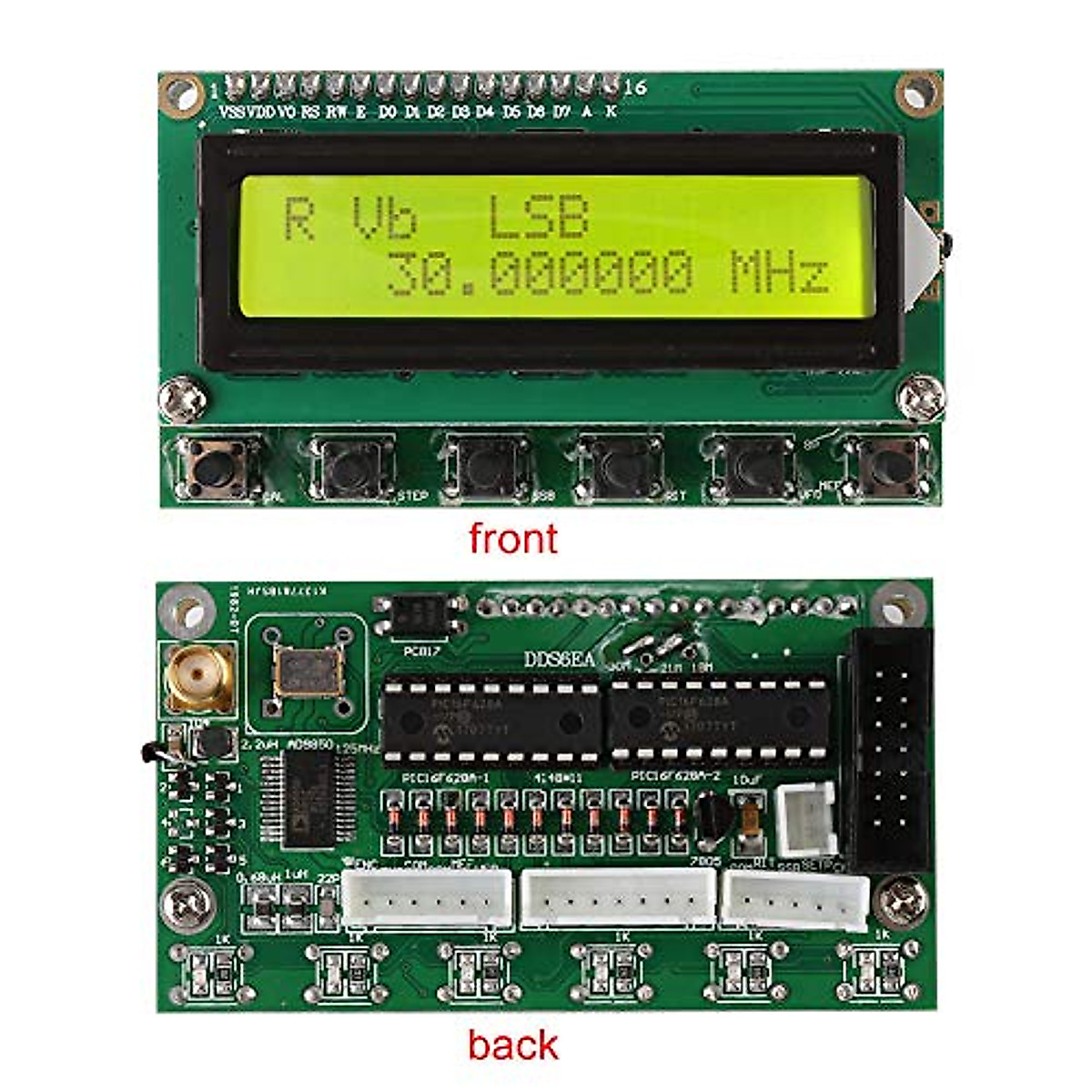 Jadpes Recorders Data Acquisition, DDS Signal Generator AD9850 6 Bands 0~55MHz Digital Shortwave Radio Radio Ham Receiver Kit Signal Generator DIY Kits