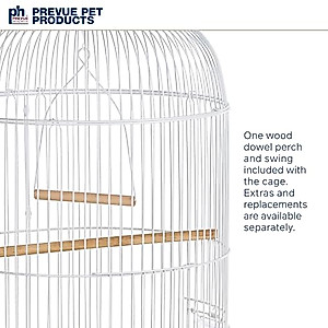 Prevue Hendryx SP31999Y Classic Round Bird Cage, Yellow