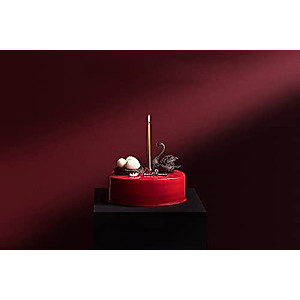 JULOLY 24-Count Gold Birthday Candles, Long Cupcake Candles, Suitable for Birthday Parties, Wedding Cakes and Anniversary Celebrations