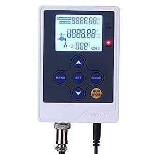 DIGITEN Water Flow Control Meter LCD Display Controller+G1" Water Flow Hall Effect Sensor Flow Meter 1-60L/min+G1" Solenoid Valve Normally Closed N/C+DC 12V Power Adapter