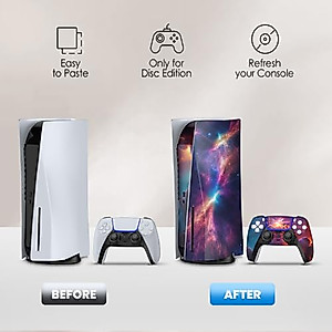 Toxxos Console and Controller Skins Cover for PS5 - Full Set of Red and Black Spider Skin Accessories