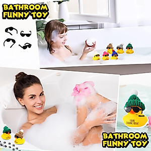 Jenaai 100 Sets Inspirational Mini Rubber Ducks Bulk You're Ducking Great Ducks with Cheer Up Cards Employee Thank You Gifts for Students Teachers Coworker Appreciation Favors