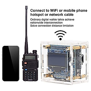 FECAMOS Hotspot Module, Low Bit Error Rate Solve Distance Limitation 1.3in Screen MMDVM Hotspot Board with USB Cable for Network Cable Connection