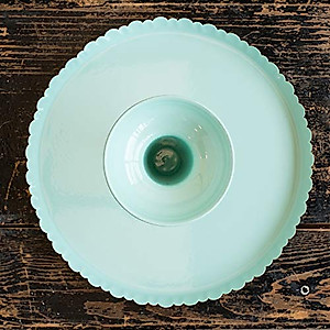 Now Designs Tin Cake Stand, Aqua