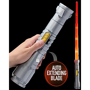 Power Saber Energy Blade Red | First Ever Automatic Saber | Auto Extending & Retracting Saber | Extends 35" (90cm) | Motion Based SFX | Ages 6+ | by Goliath
