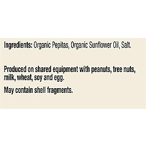 Good Sense Roasted & Salted Organic Pumpkin Seeds (Pepitas), Non-GMO & All Natural, 6 Ounce Resealable Bag