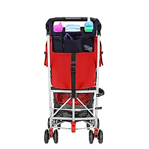 Lebogner Stroller Organizer, Insulated Deep Pocket Stroller Cup Holder To Keep Warm Or Cold Bottles, Extra Stroller Storage Space Accessories Pouch, Secured Universal Fit Black Baby Diaper Hanging Bag