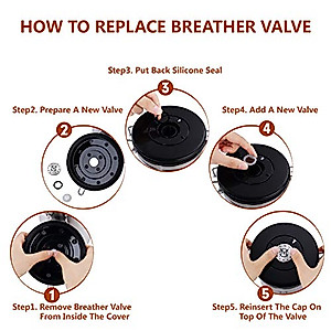 Magicafé Airtight Coffee Container Canister - CO2 Valve Coffee Container with Scoop for Ground Coffee Beans Storage Medium 16oz