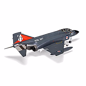 Corgi Diecast Mcdonnell Douglas Phantom FG.1 HMS Ark Royal 1:48 Military Aircraft Display Model AA27901, Black