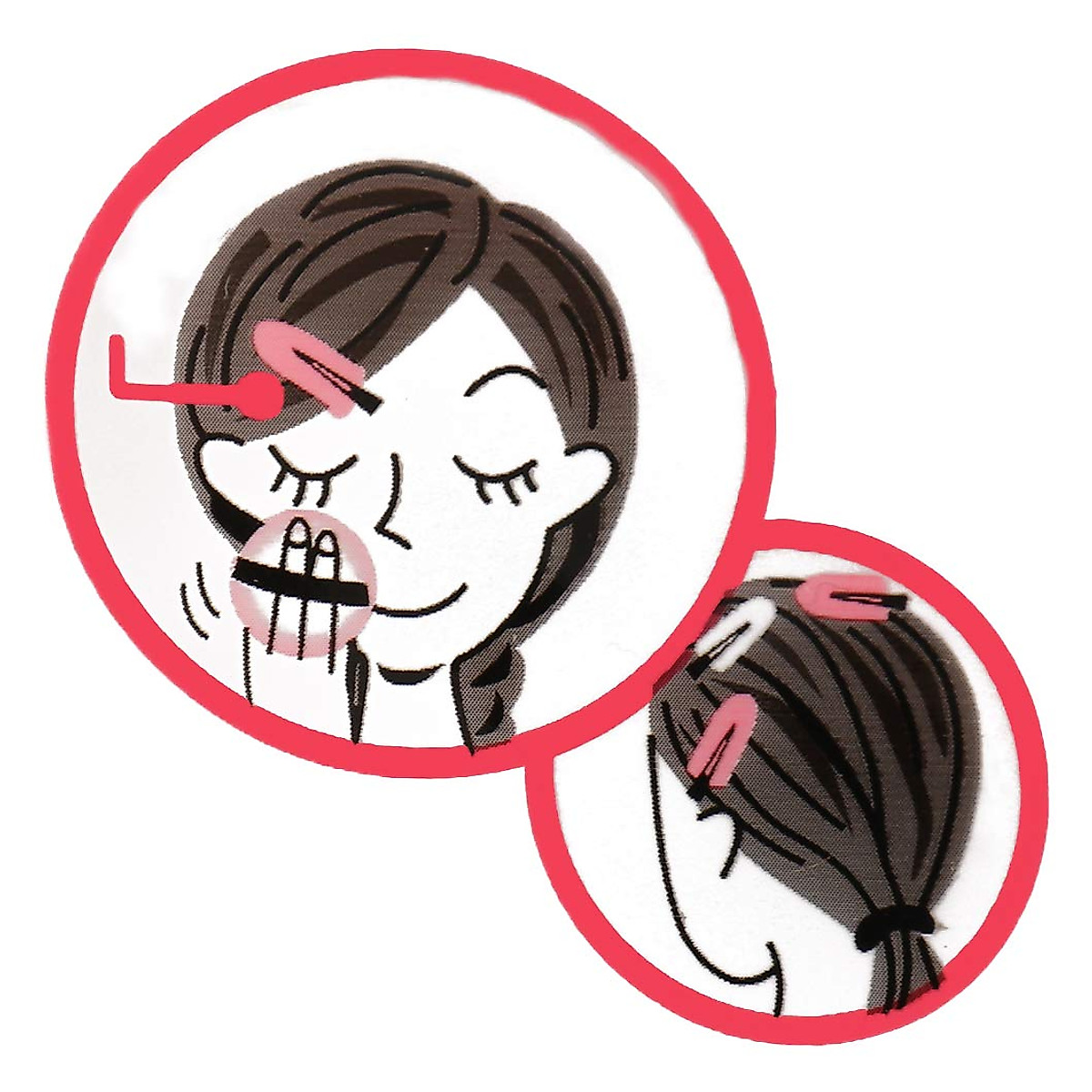 Messen 24 Pieces No Bend Hair Clips Seamless Side Bangs Fix Fringe Curl Pin Barrette No Crease Hair Clip for Makeup Washing Face Accessories Women Girls (Pink,White,Yellow,Blue,Black,Rose Red)