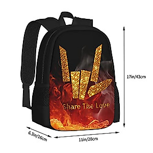 Fashion Backpack Share_The_Stephen_Love Unisex High Capacity Shoulders Bag Students Schoolbag Travel Bags