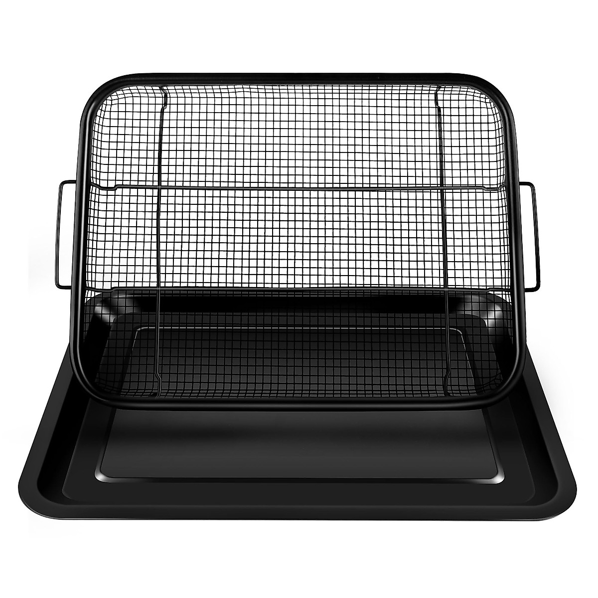 Air Fryer Basket for Oven, 18.9x13.1 Inch Stainless Steel Air Fryer Tray for Oven, Nonstick Crisper Tray Air Fryer Accessories Pans for Oven - Dishwasher and Over Safe