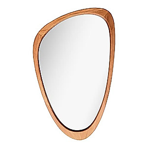 WallBeyond 30.5" H x 19.5" W Asymmetrical Decor Irregular Accent Wall Mirror for Entryway, Hallway, etc || Shape: Abstract & Unique Cobblestone, Vertical - 342104