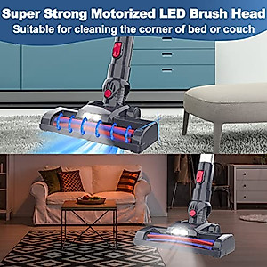 Cordless Vacuum Cleaner, Cordless Vacuum with 25Kpa Super Suction, 210W Brushless Motor 4-in-1 Powerful Lightweight Vacuum Cleaner, Up to 35 Mins Runtime, for Home Hard Floor Carpet Pet Hair