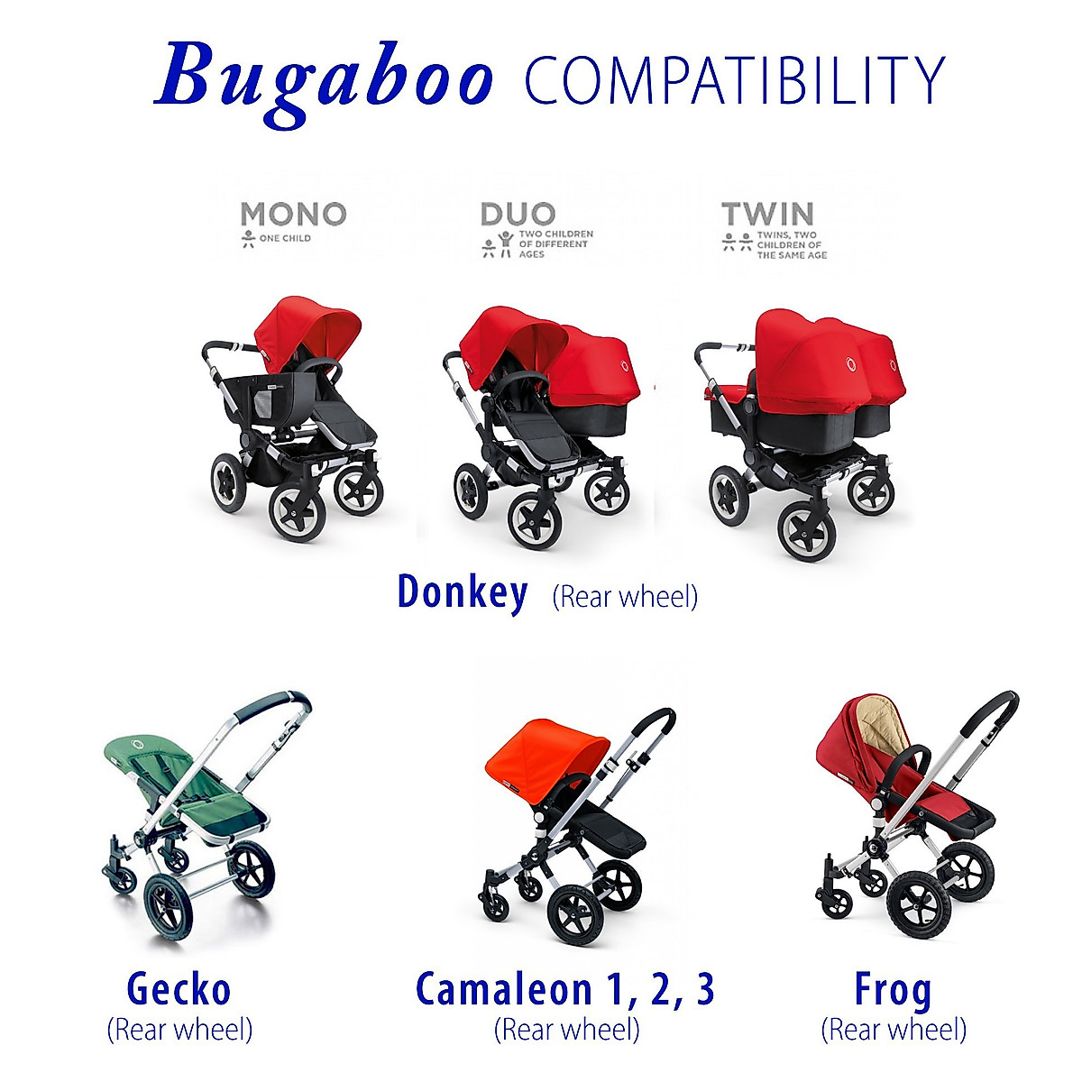 Rear tire Tube for Bugaboo Donkey Duo Stroller