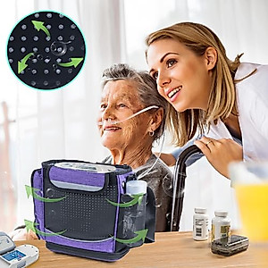 Convertible 2-in-1 Backpack for Portable Oxygen Concentrators, Compatible with Inogen One G3, G5 Oxygen Machines, Accessories Oxygen Backpack with Breathability Mesh