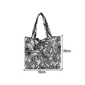 Vintage Women Forest Canvas Shoulder Tote Bag Casual Large Capacity Handbags