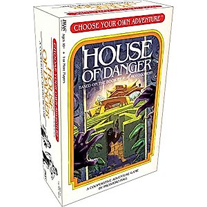 Choose Your Own Adventure House of Danger Board/ Strategy Game | Cooperative Adventure Game for Adults and Kids | Ages 10+ | 1+ Players | Average Playtime 1+ Hours | Made by Z-Man Games