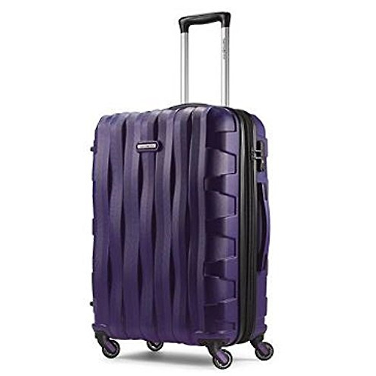 Samsonite Ziplite 3.0, 20in Carry-on, Hardside Spinner Luggage telescoping_handle(Deep Purple)