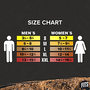 FITS Light Hiker Crew Sock for Men and Women, Made with Merino Wool, Breathable, Odor Resistant, Smart Cushioned Hiking Sock, Navy, Medium