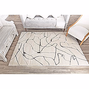 CosmoLiving by Cosmopolitan Area Rug, 5'0"x7'6", Marble