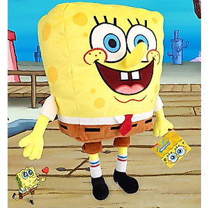 DEENRU-Accompany You Around, Quality 14 INCH SpопgeBob Squαreрants Plush Toys (Yellow)